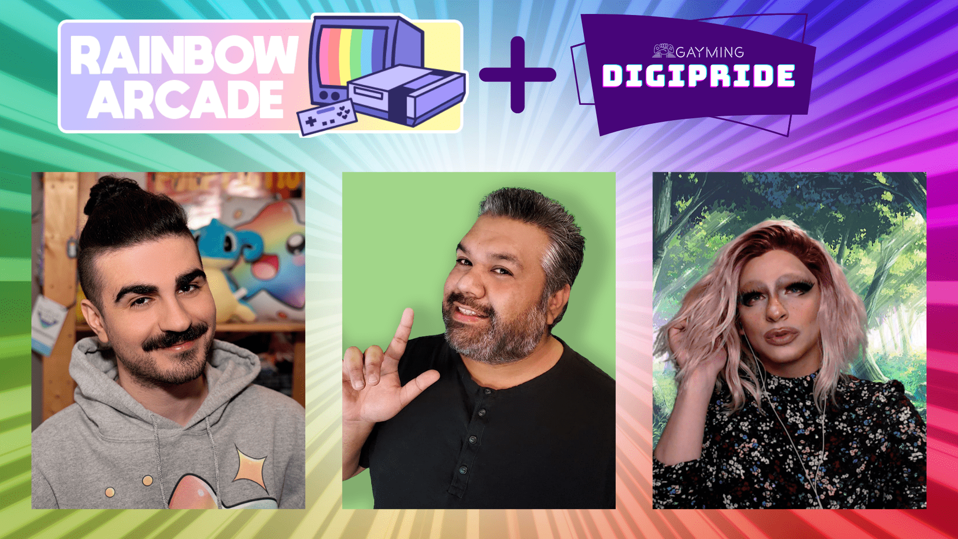 Rainbow Arcade + DIGIPRIDE Week 5: simplesammy, Kiki_Healz ...
